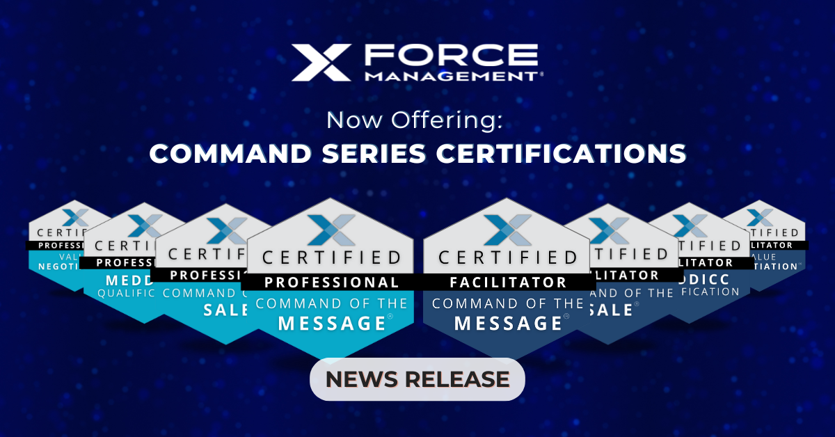 Force Management Unveils Command Series Certifications